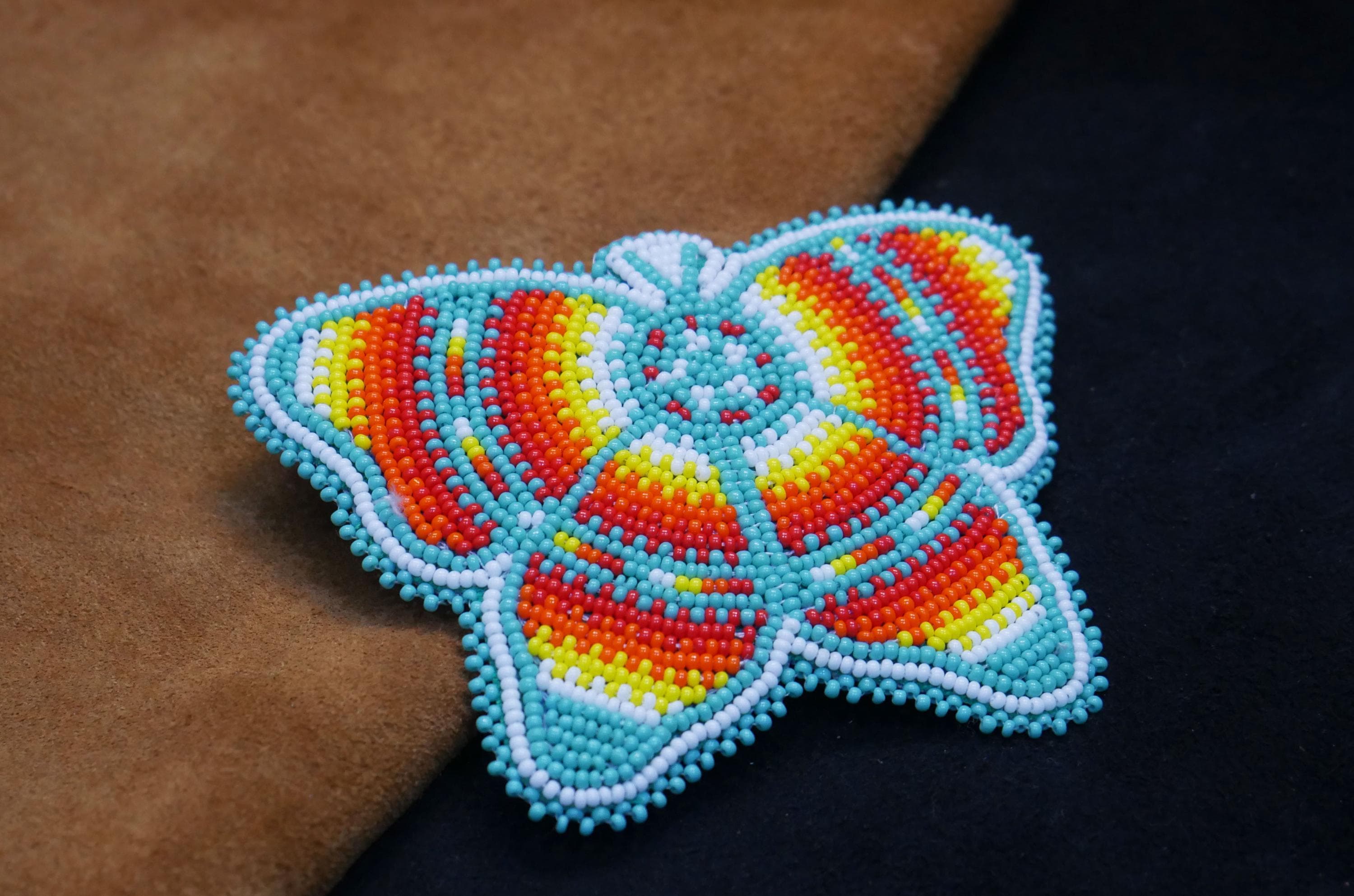 Handmade Beaded Butterfly Barrette: Native American Hair Clip - Etsy