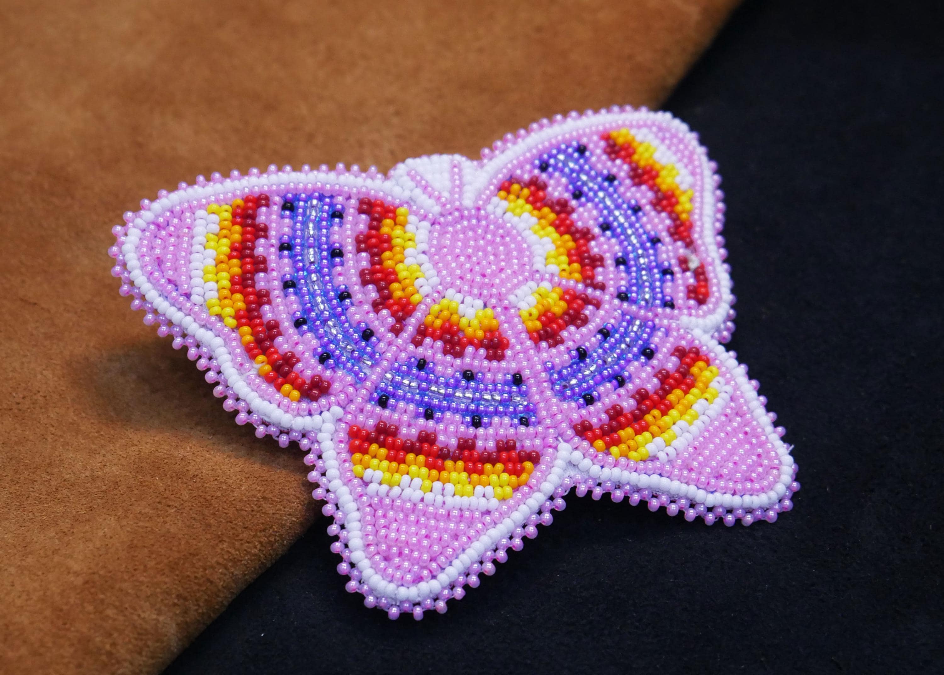 Handmade Beaded Butterfly Barrette: Native American Hair Clip - Etsy
