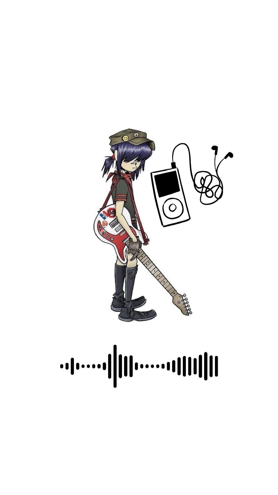 Music Wallpaper Noodle From Gorilliz - Etsy