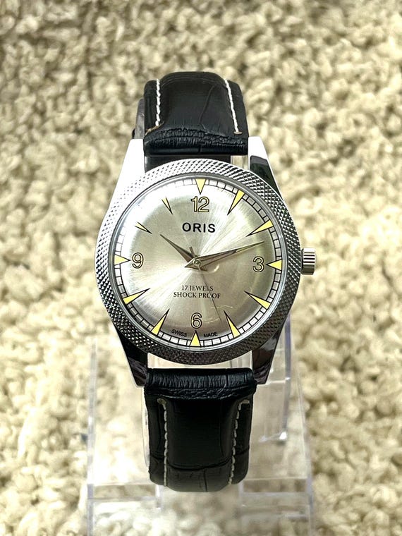 Vintage Oris Silver dial Mechanical Watch: St-96 17 J… - Gem