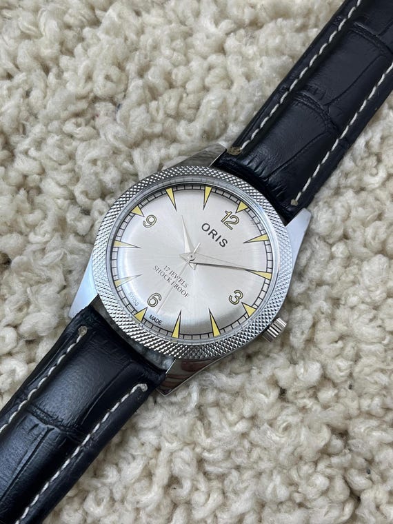 Vintage Oris Silver dial Mechanical Watch: St-96 17 J… - Gem