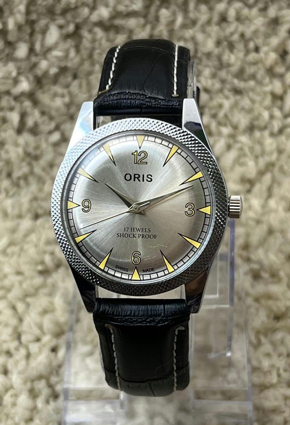 Vintage Oris Silver dial Mechanical Watch: St-96 17 J… - Gem