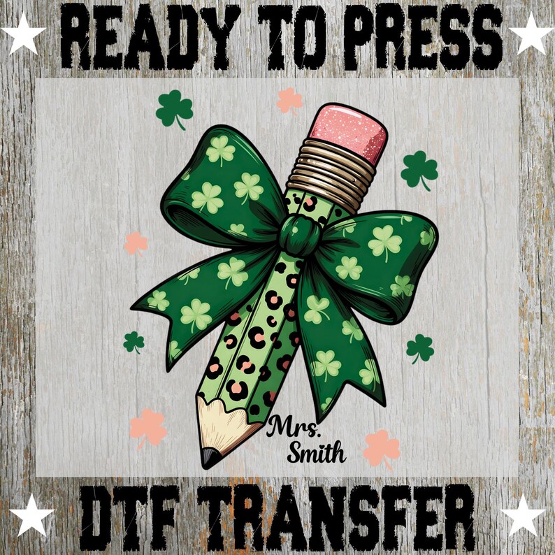 Personalized St. Patricks Day Teacher Ready to Press: Custom Teacher ...