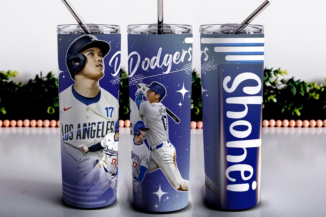 Shohei Ohtani Dodgers Tumbler Design PNG - Etsy