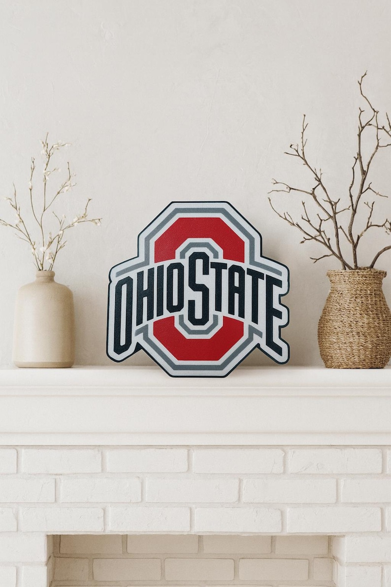 Ohio State Buckeyes 3D Printed Display Sign – Fan Cave, Desk, or Shelf ...
