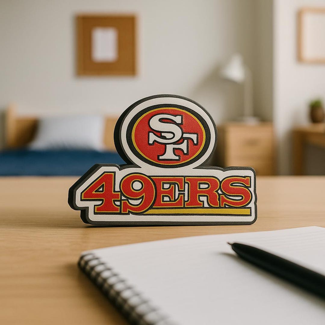 San Francisco 49ers 3D Printed Logo - NFL Fan Desk Decor - Etsy