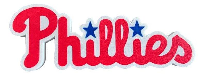 3D Printed Philadelphia Phillies Logo Sign - Handmade Sports Decor - Etsy
