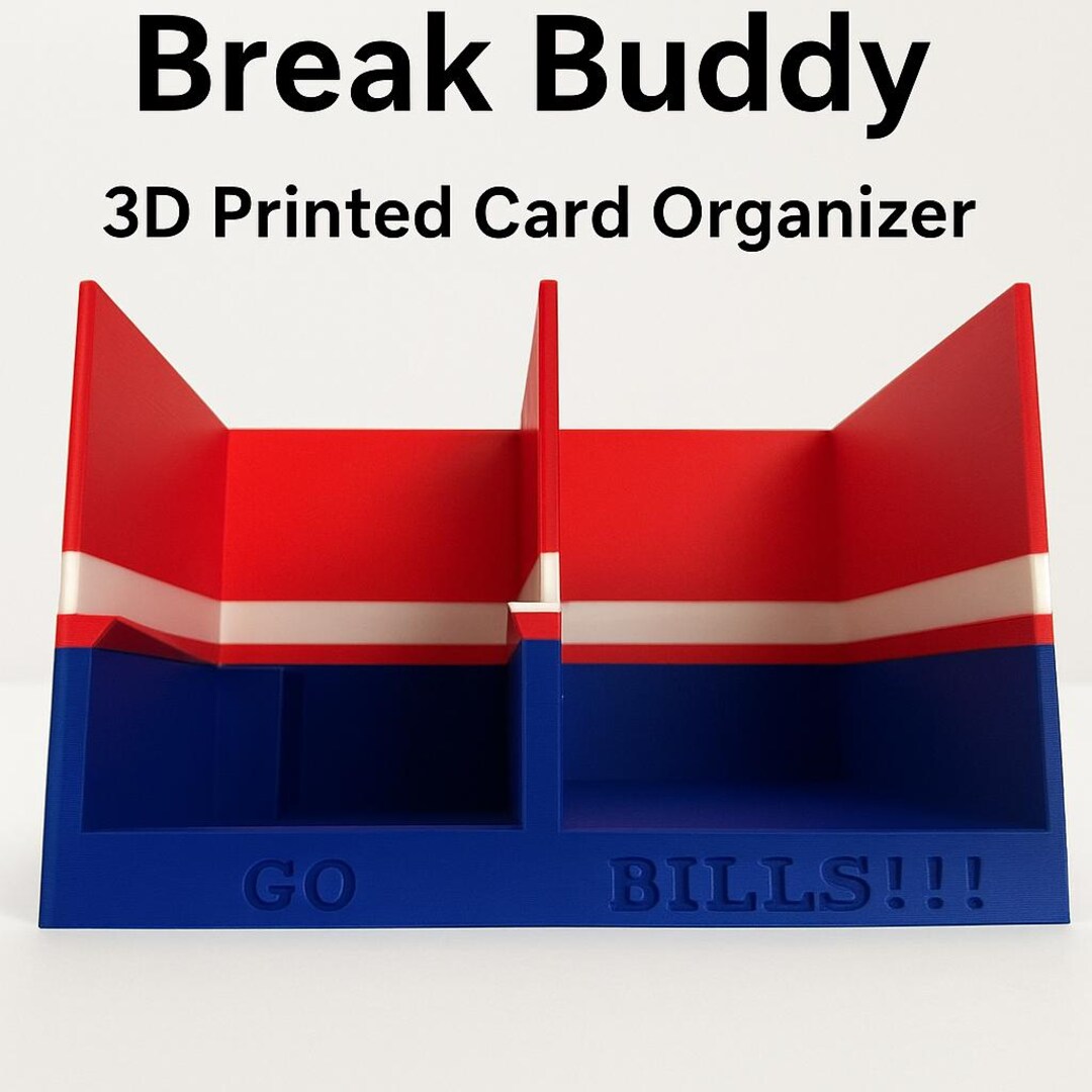 Buffalo Bills 3D Printed Trading Card Organizer: Sports Card Break ...