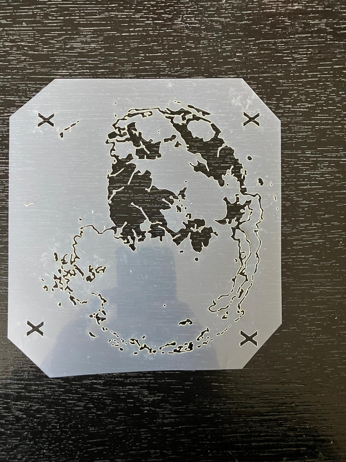 Reusable Multilayer Step by Step Layered Airbrush Stencils MOON - Etsy