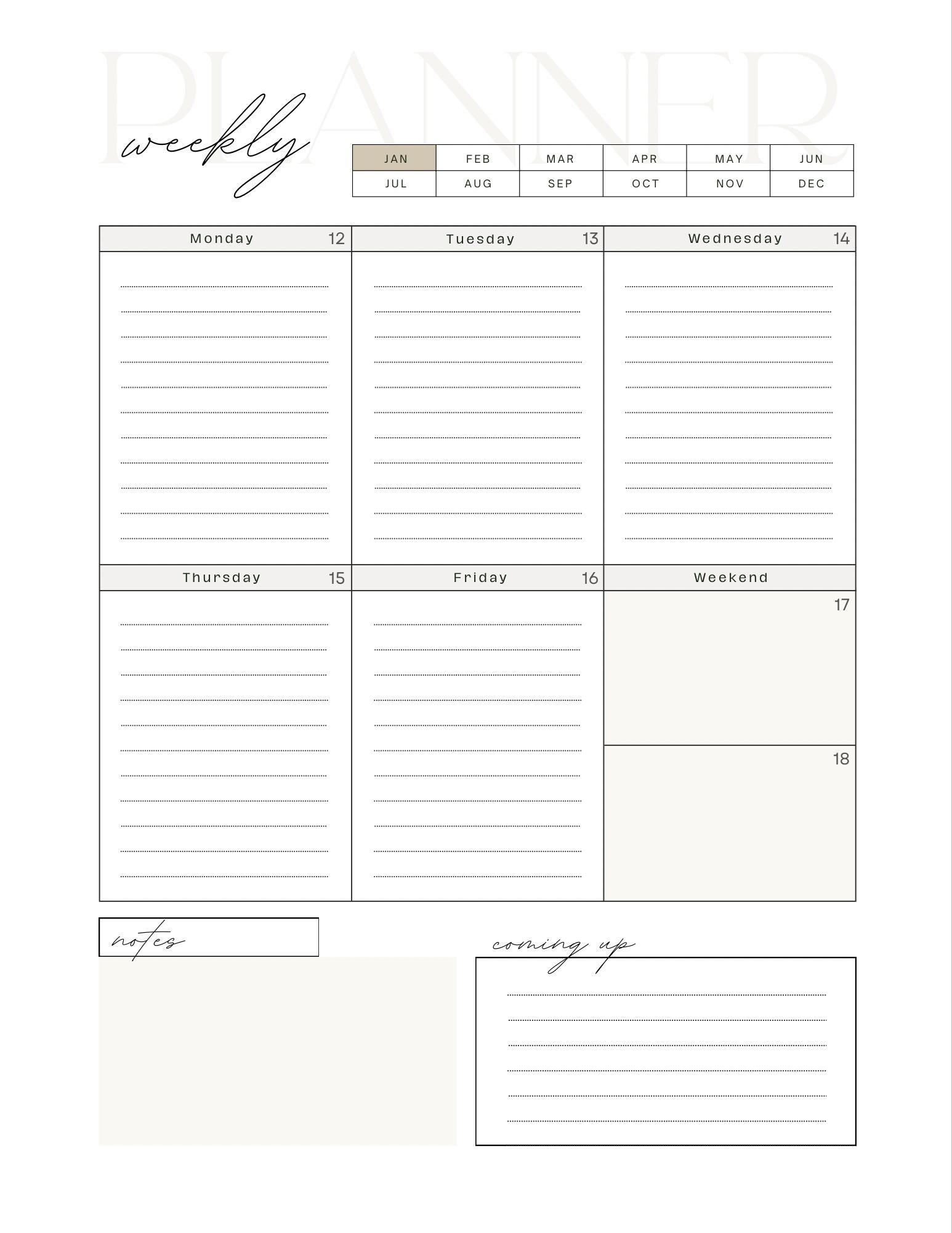 Girly Digital Planner - Etsy