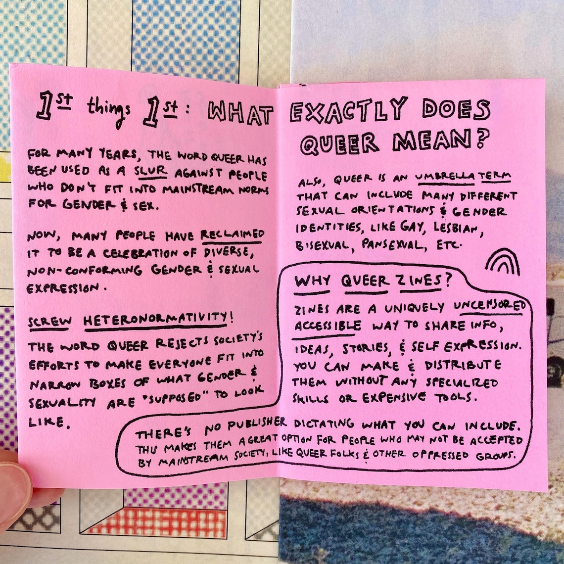 How to Make a Queer Zine! Zine | DIY Zine Making LGBTQ+ Education Zine ...