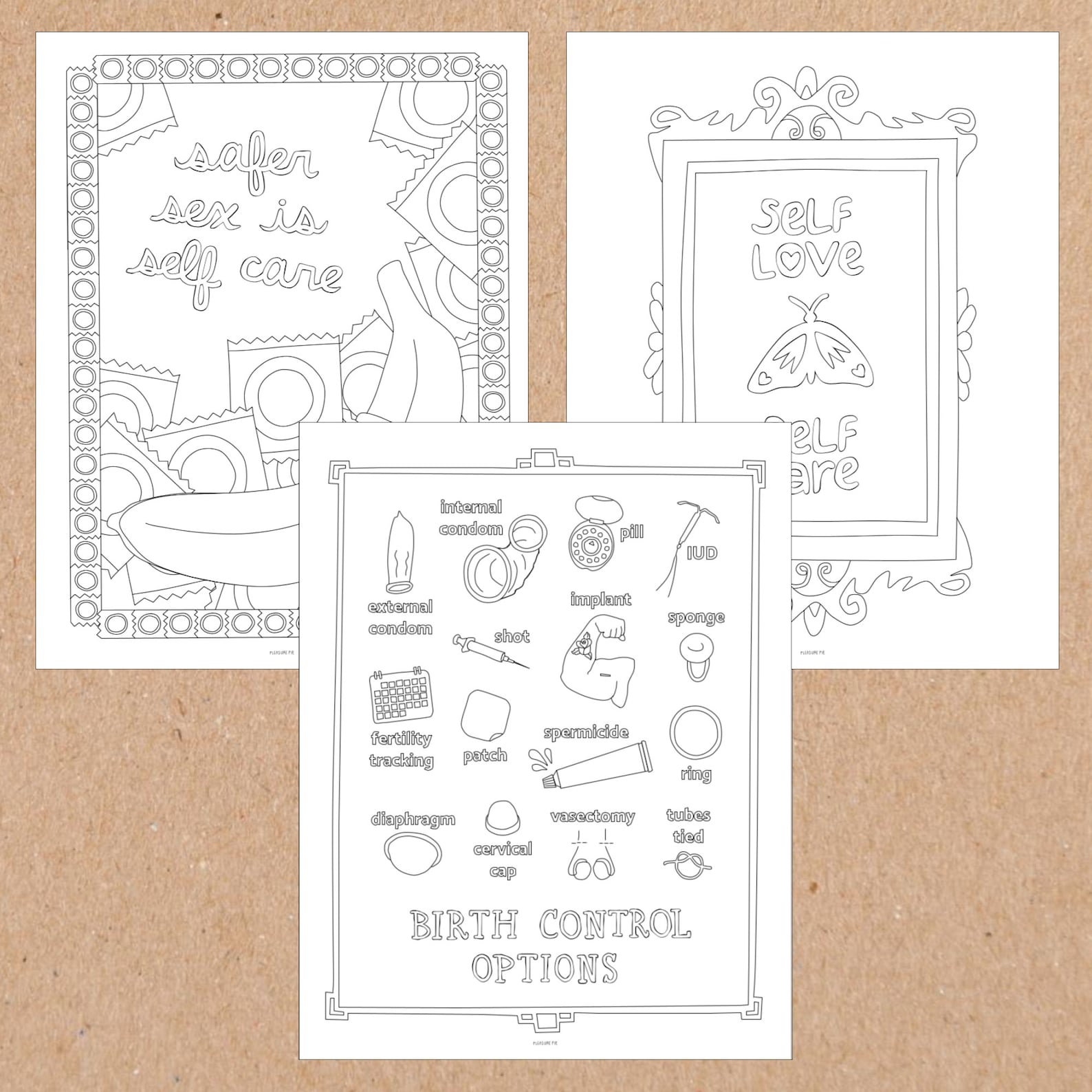 Sex-positive Feminist Coloring Pages printable File - Etsy