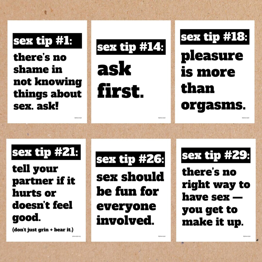 Sex Tip Flyers Printable File Sex Education Sex Positive