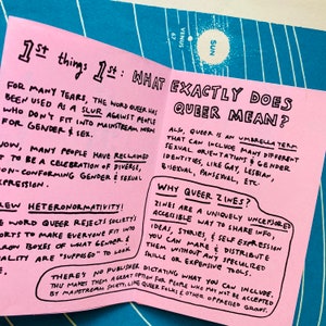 How to Make a Queer Zine! Zine | DIY Zine Making LGBTQ+ Education Zine ...