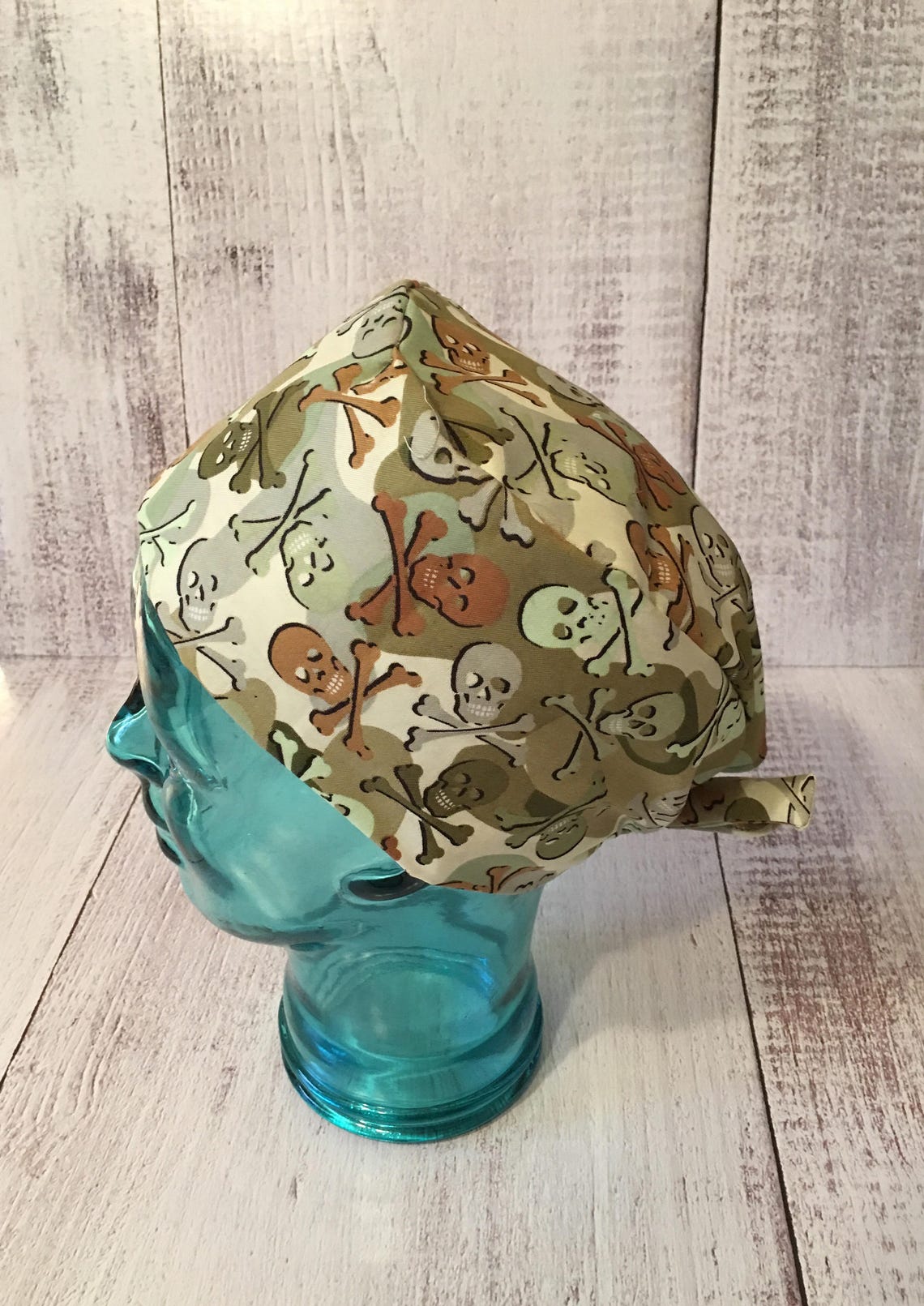 Skull Bones Surgical Scrub Cap/ Surgical Scrub Cap/ Skull - Etsy