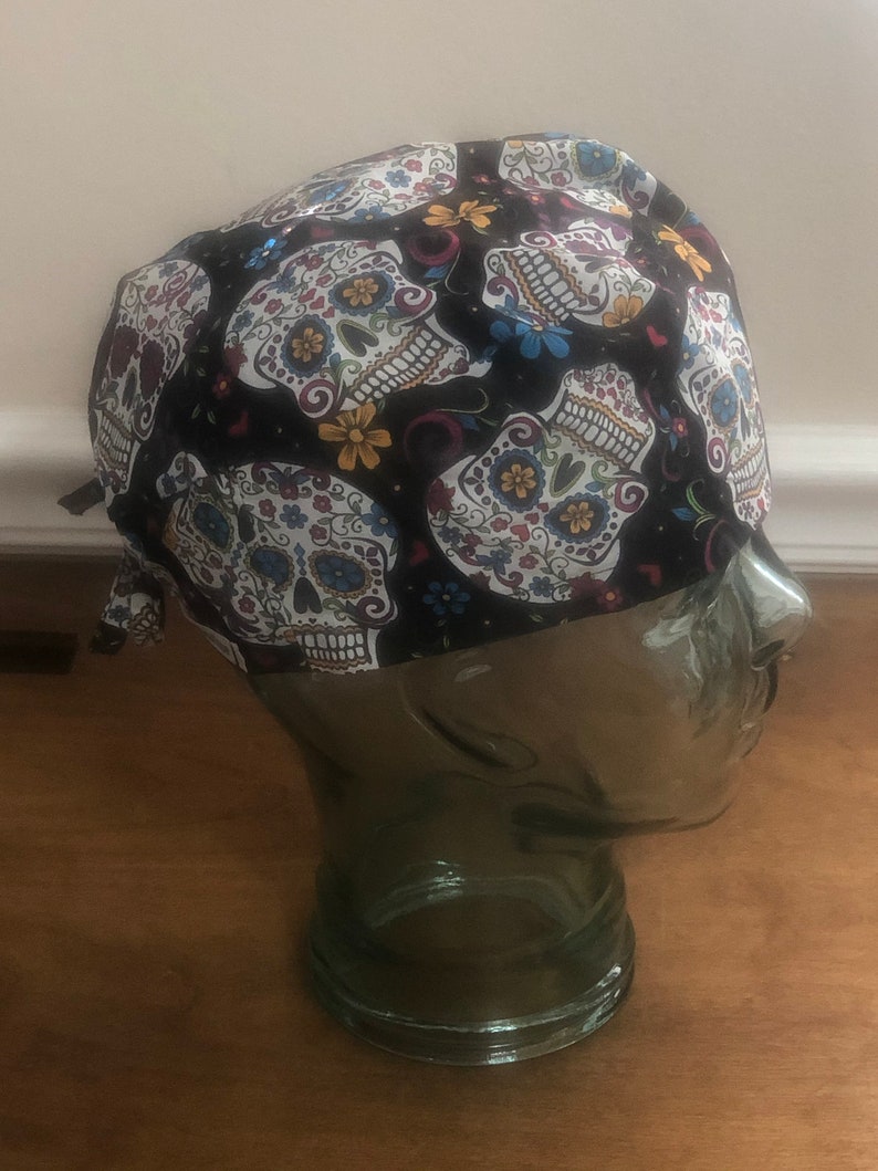 Sugar Skull Surgical Scrub Cap/ Skull Scrub Cap | Etsy