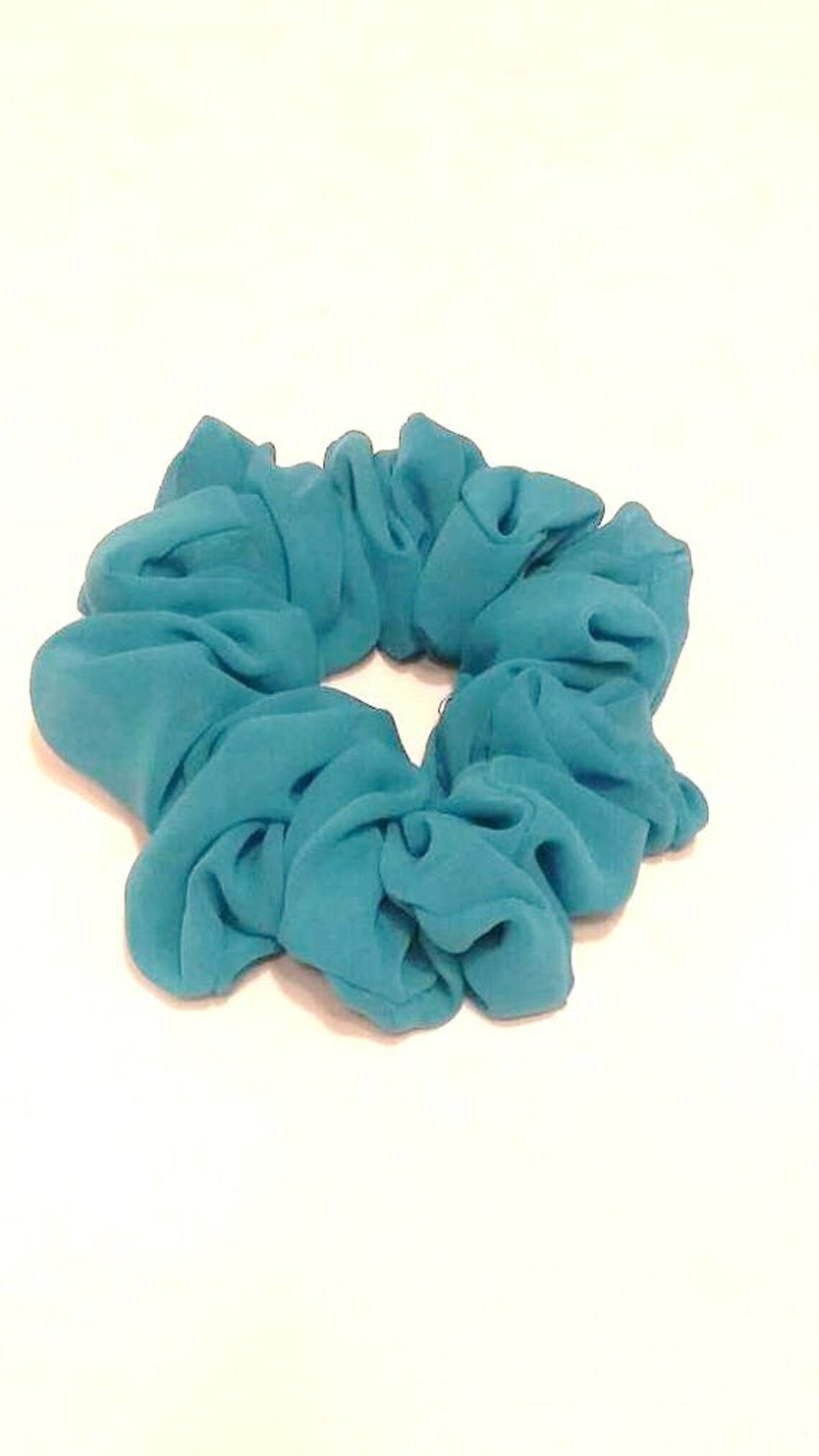 Aqua Chiffon Hair Scrunchie/ Chiffon Scrunchies/ Teal Bue - Etsy