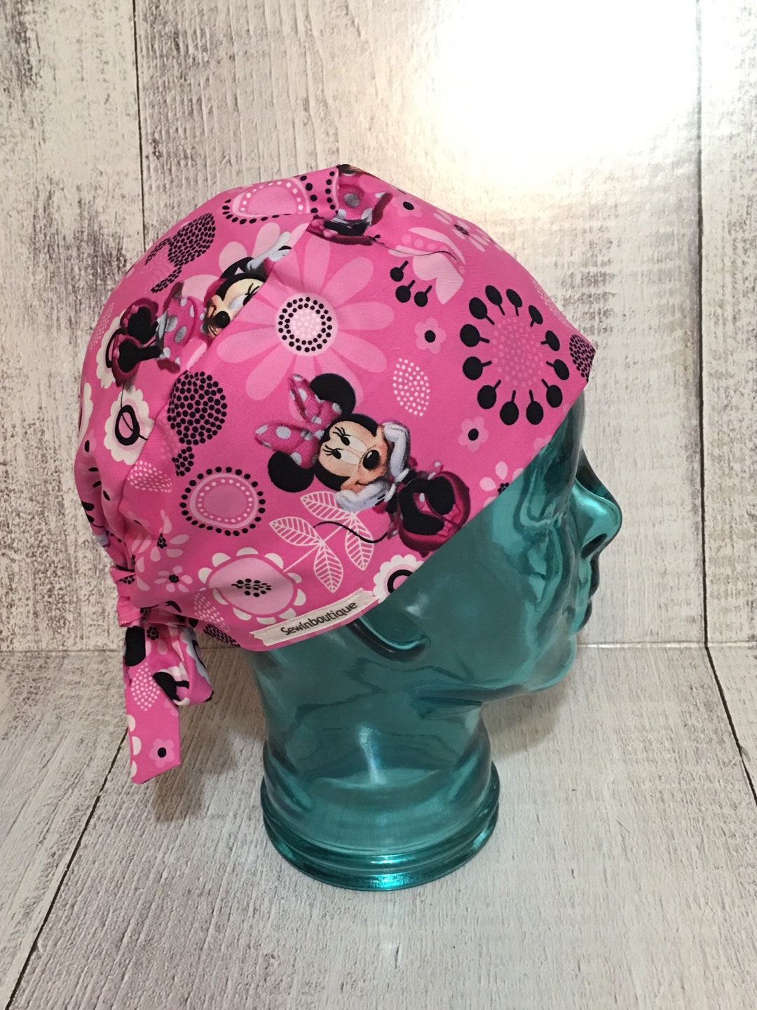 Minnie Mouse Scrub Cap/ Pink Minnie Mouse Scrub Cap/ Disney Scrub Cap ...
