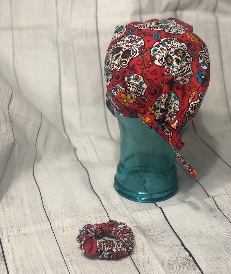 Sugar Skull Surgical Scrub Cap/ Skull Scrub Cap | Etsy