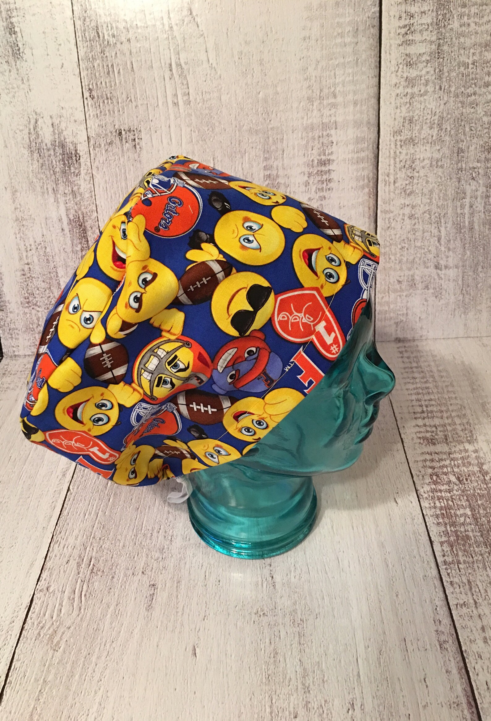 Emoji Gator surgical scrub cap/ Gator scrub cap/ Emoji gator | Etsy
