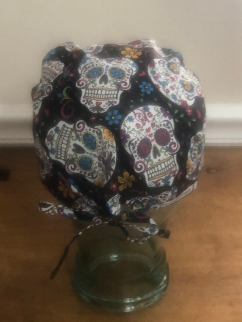 Sugar Skull Surgical Scrub Cap/ Skull Scrub Cap | Etsy