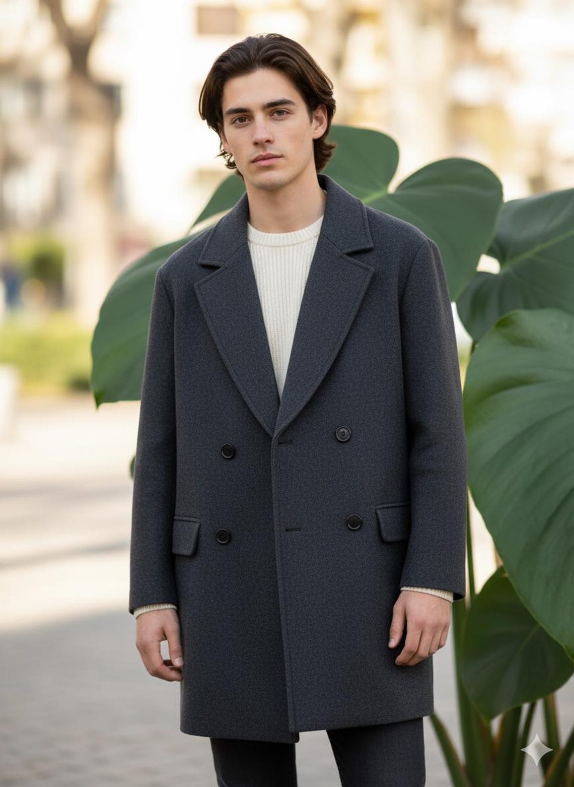 Double Breasted Coat Sewing Pattern PDF | Long Coat Pattern | Winter ...