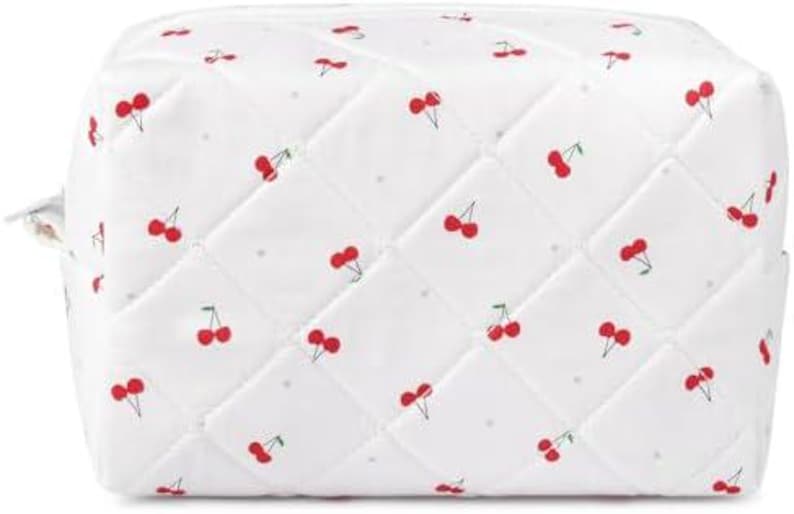 Quilted Makeup Bag Sewing Pattern PDF, Puffy Cosmetic Pouch Organizer ...