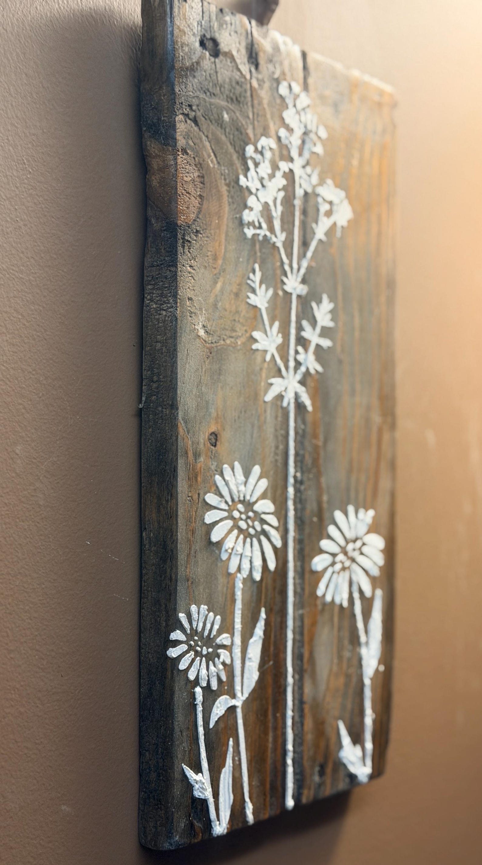 Handmade Wildflowers Spackle Design on Reclaimed Wood - Etsy