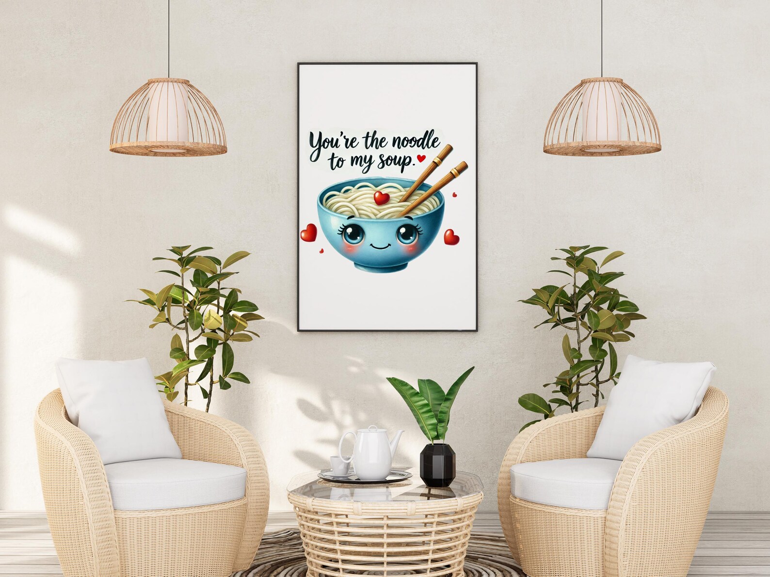Kawaii Food Couple Clipart: Valentine Pun PNG Set for Crafts Printables ...