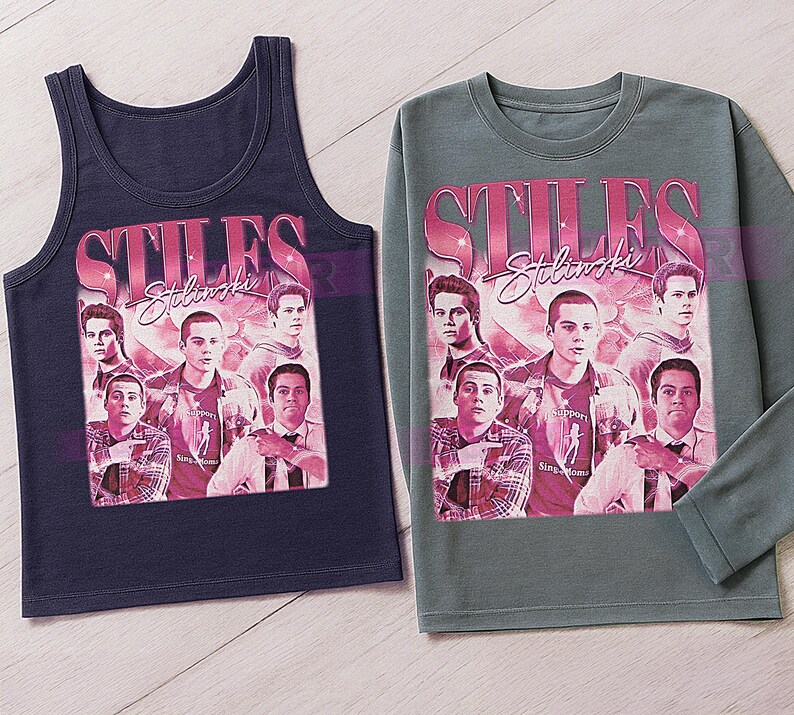 STILES STILINSKI T-shirt, Vintage Tv Character Supernatural Hero Star ...