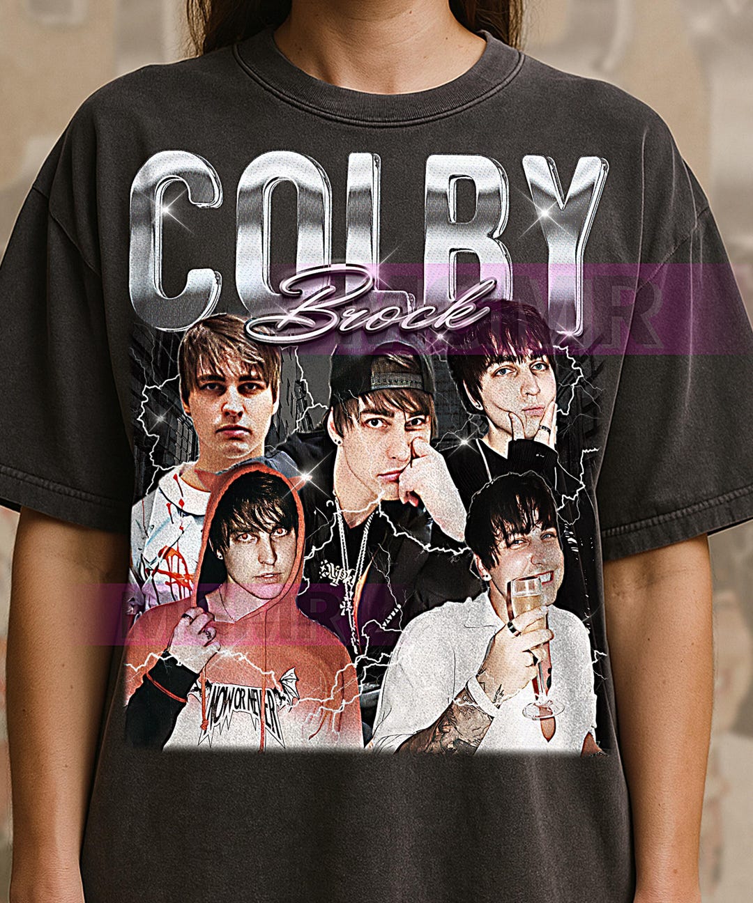 Colby Brock Bootleg Shirt, Vintage Influencer Youtuber Social Media Star Tee, 90s Retro ...