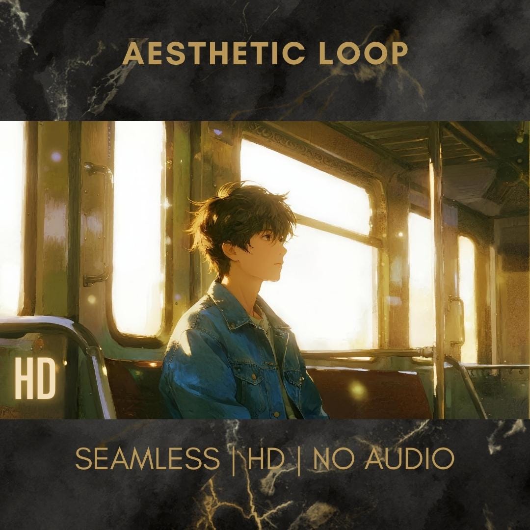 Endless Golden-hour Train Ride Loop — Calm, Dreamy, and Timeless. - Etsy