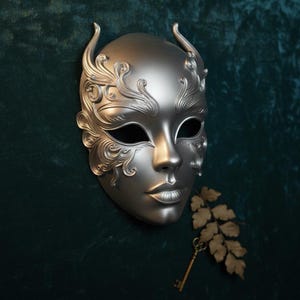 Personalised 3D Printed Mask, Ornamental Wall Art, Fantasy Home Decor ...