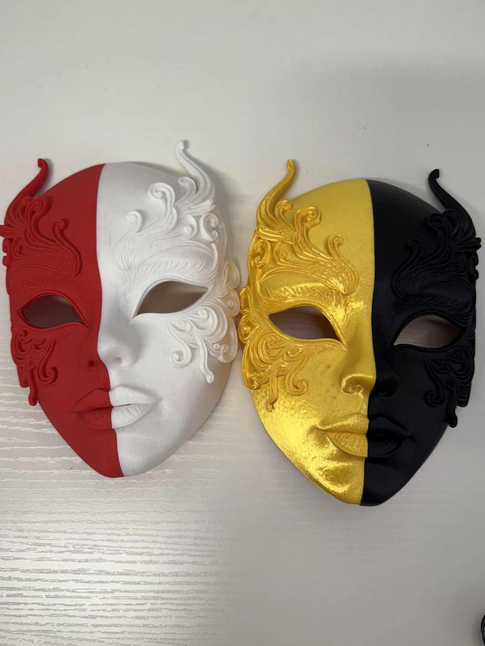 Personalised 3D Printed Mask, Ornamental Wall Art, Fantasy Home Decor ...