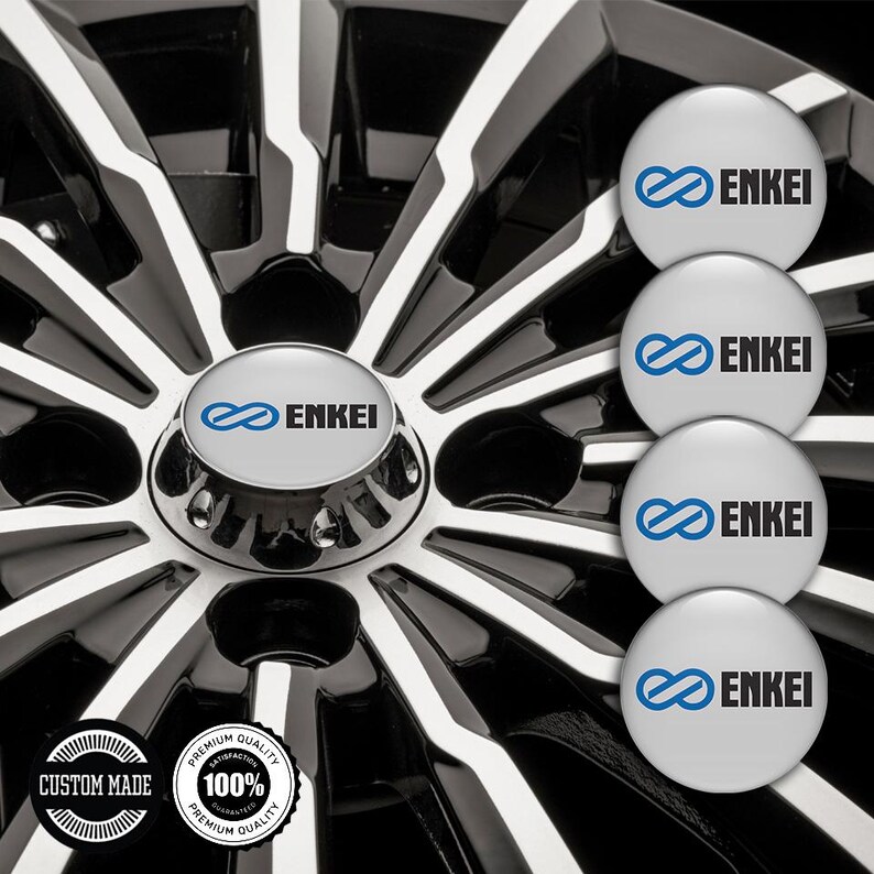 3D Printed ENKEI Wheel Center Cap Stickers: Custom Logo Emblem Decals ...