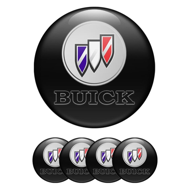 3D Printed Buick Wheel Center Cap Stickers: Domed Vinyl Decal Set - Etsy