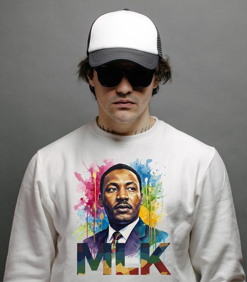 Martin Luther King Jr. Pop Art Watercolor Portrait - MLK Day Unity ...