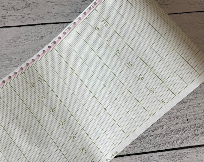 Vintage Green Charting Paper From Graphic Controls Corp of Buffalo, NY ...
