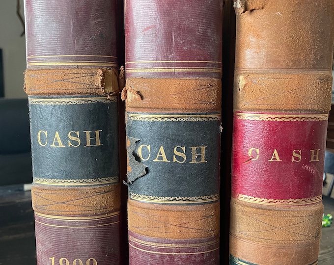 Giant Early 1900’s Banking Ledgers Choose Your Favorite Antique Vintage ...