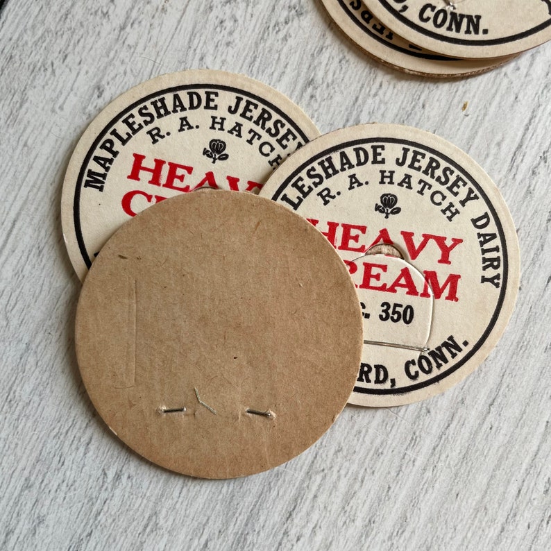 Antique Heavy Cream Milk Cap From Mapleshade Jersey Dairy, R.A. Hatch ...
