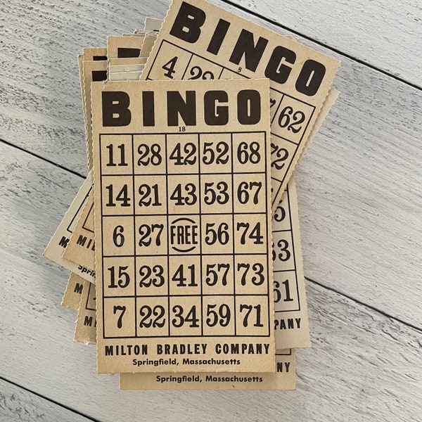 Vintage Bingo Cards - Etsy