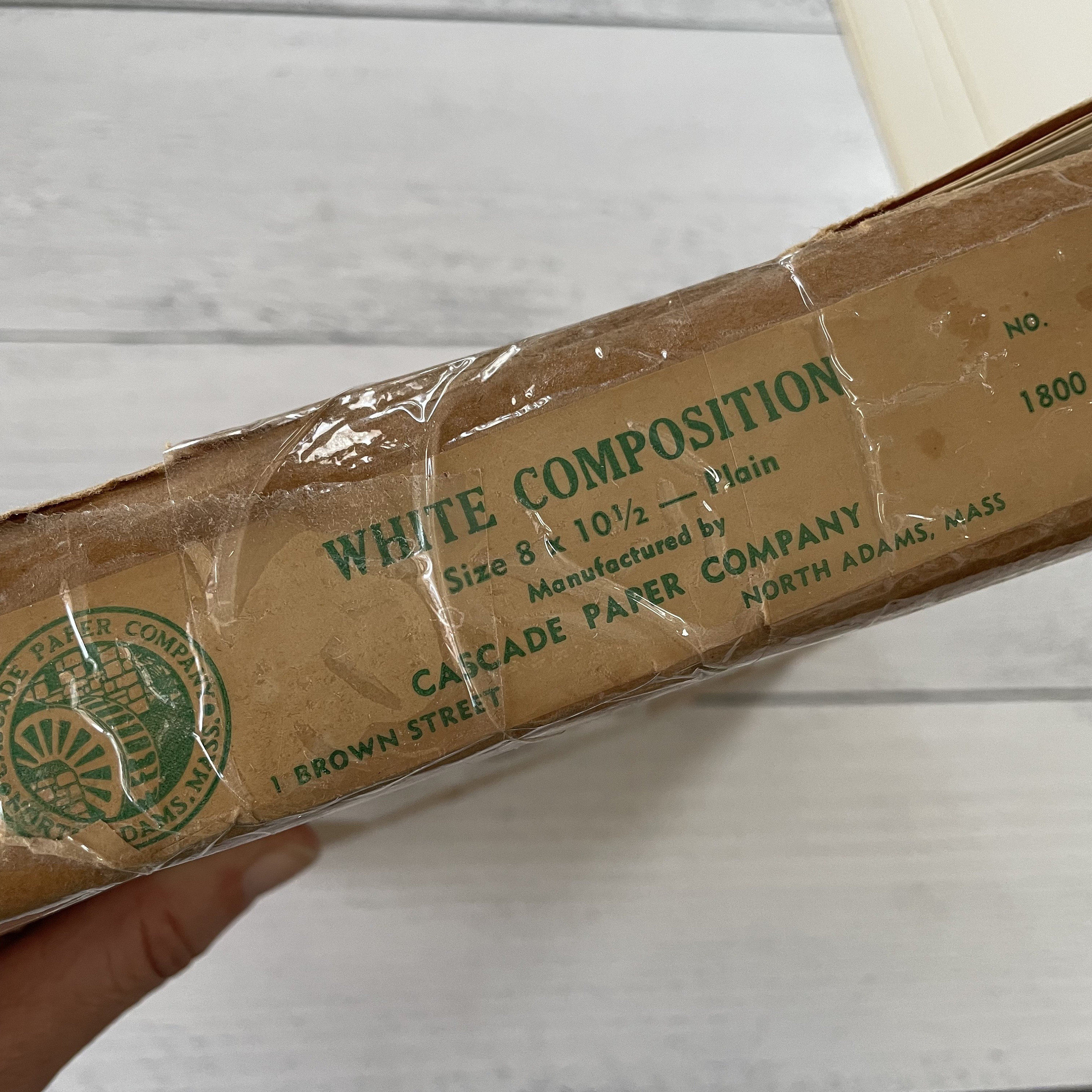 Vintage Cascade Paper Co. No. 1800 White Composition Paper Set | Etsy