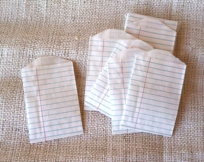 Mini Party Gift Bags Notebook Paper Style - Etsy