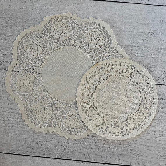 Vintage Lace Paper Doilies 140pcs Creative Vintage Napkin Lace Paper