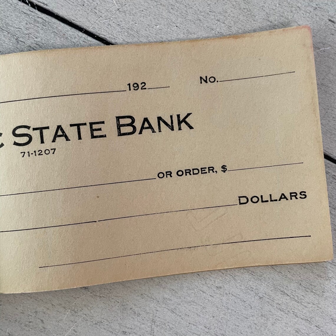 Antique 1920’s Oolitic State Bank Checks With Stubs - Etsy