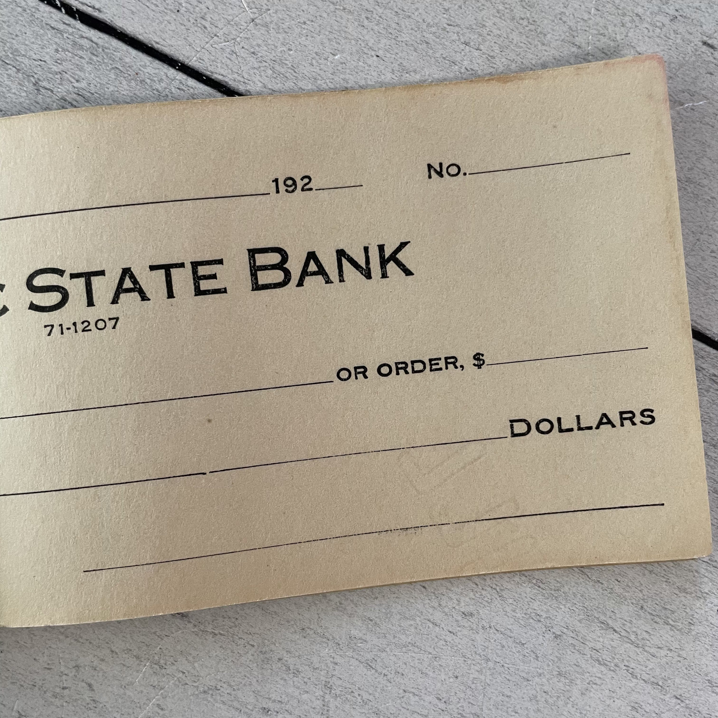 Antique 1920’s Oolitic State Bank Checks With Stubs - Etsy