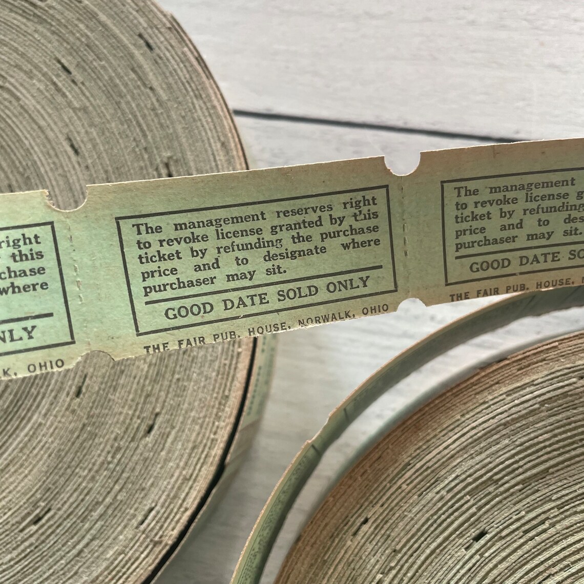 Vintage 1940s Union Theatre Tickets Choose Full Roll or Strip of 5 ...