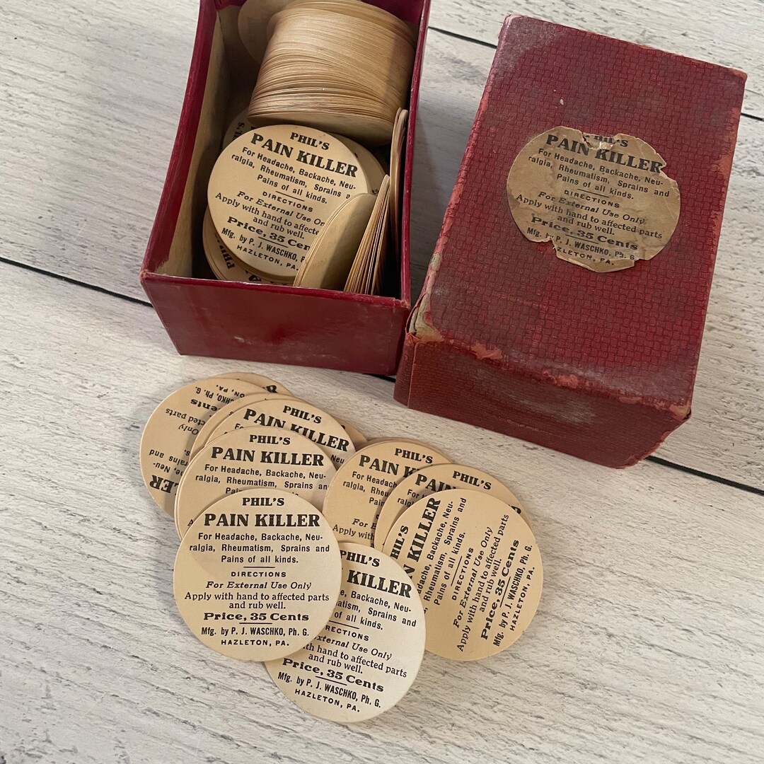 Antique Phil’s Pain Killer Apothecary Pharmacy Labels Set of 3 Early ...