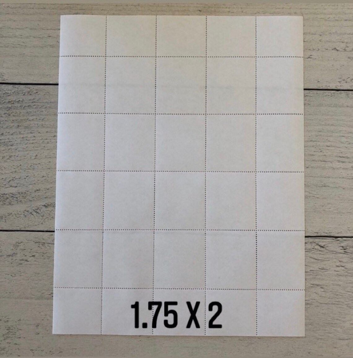 Gummed Faux Postage Stamp Pinhole Perforated Sheets Set of 5 Sheets ...