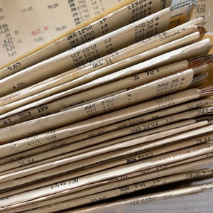 Vintage 1950s-60s Bank Statement Bundles With Cancelled Checks and ...